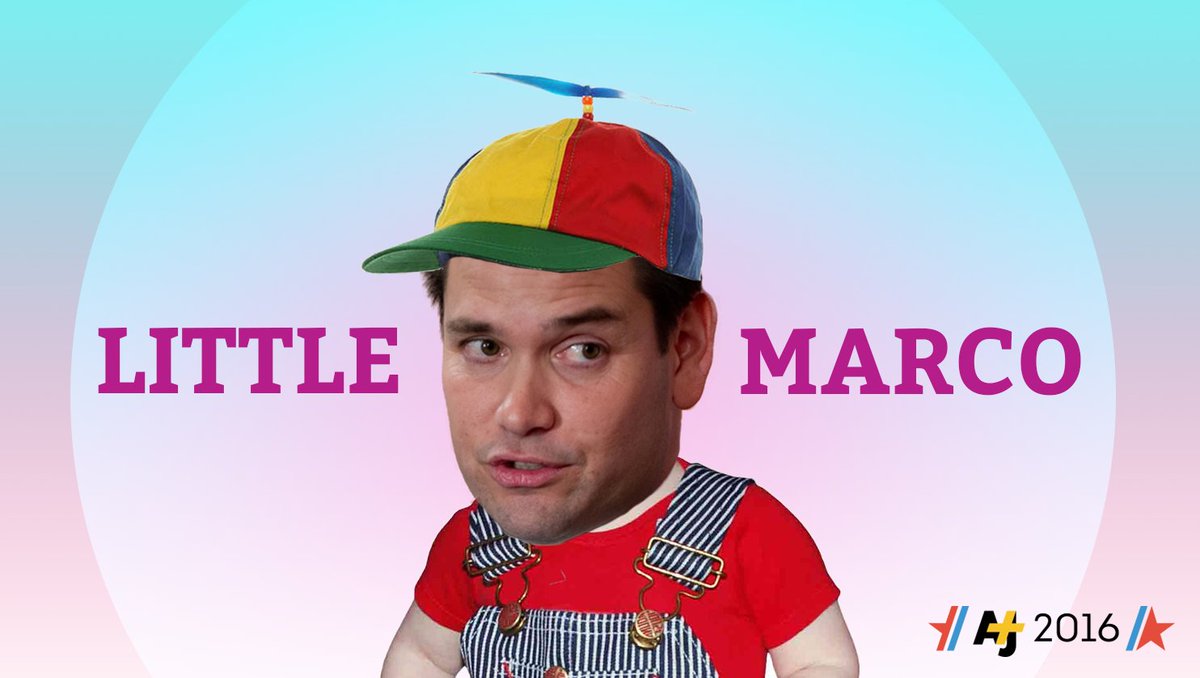 If this is what trump means by "little marco," we think it's pretty ...