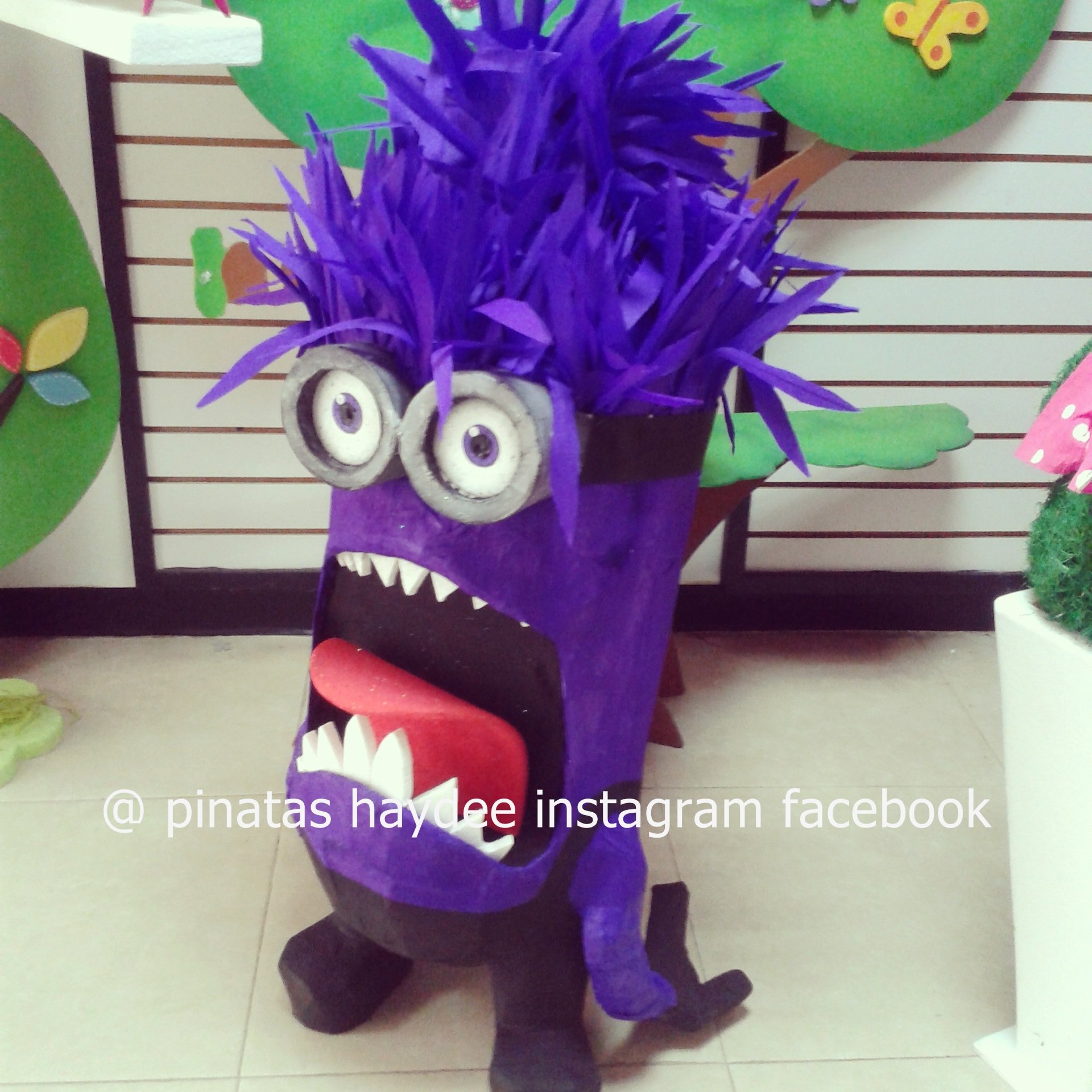 Purple Minion Pinata