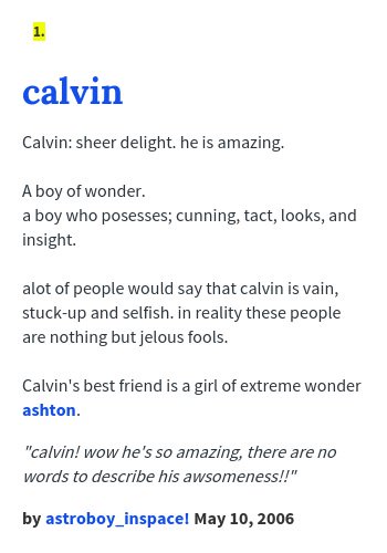 The Meaning Of Calvin