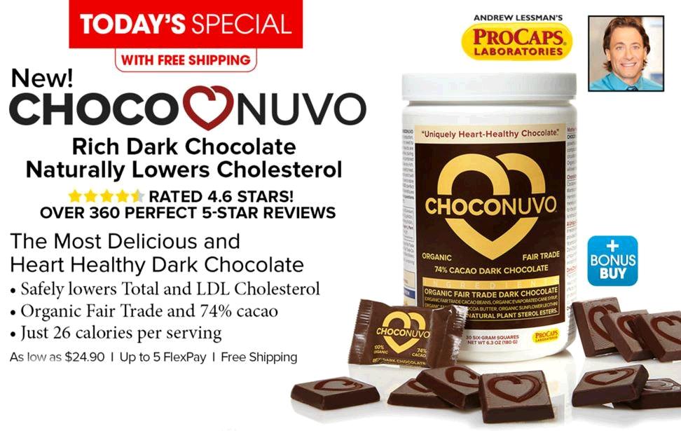 Try a delicious way to lower your cholesterol w/ choconuvo by andrew ...