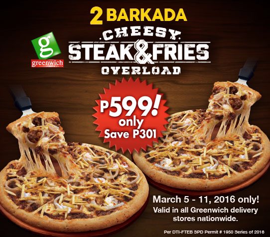 greenwich delivery promo 2017