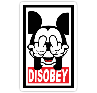 Disobey Mickey Mouse Logo