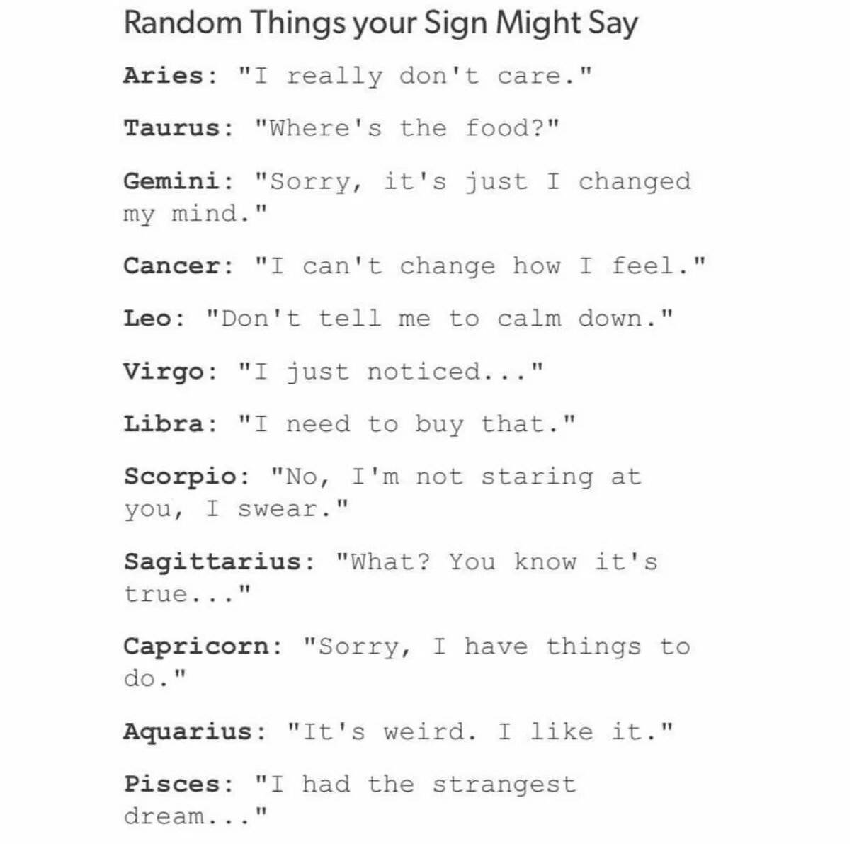 Signs That Say Random Stuff