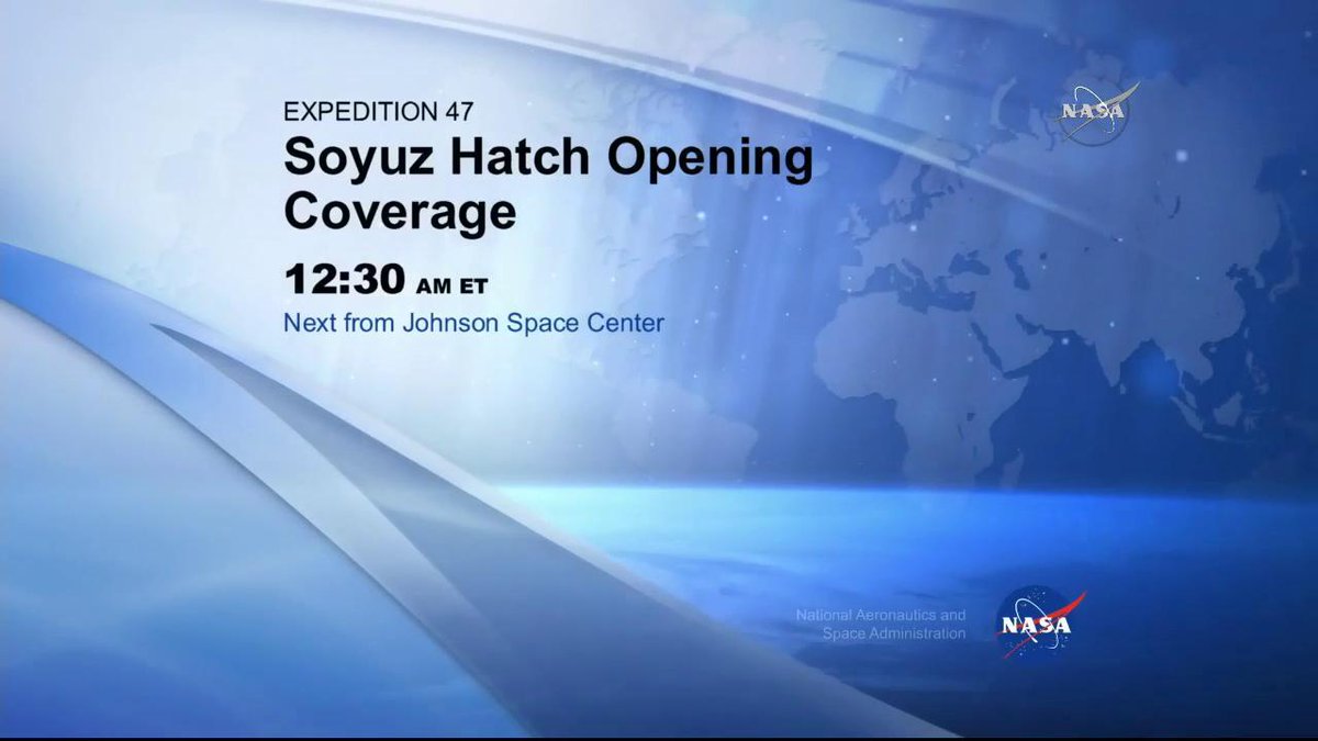 NASA on Twitter: "LIVE: Watch as @Space_Station hatch is opened & crew is greeted to their new ...