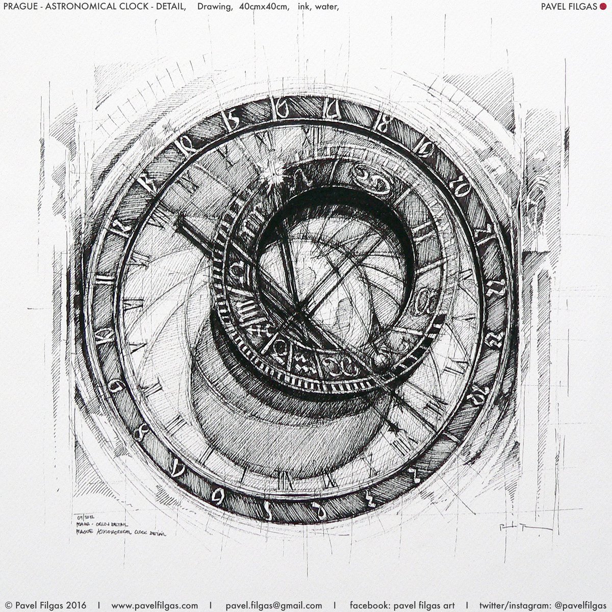 Astronomical Clock Drawing