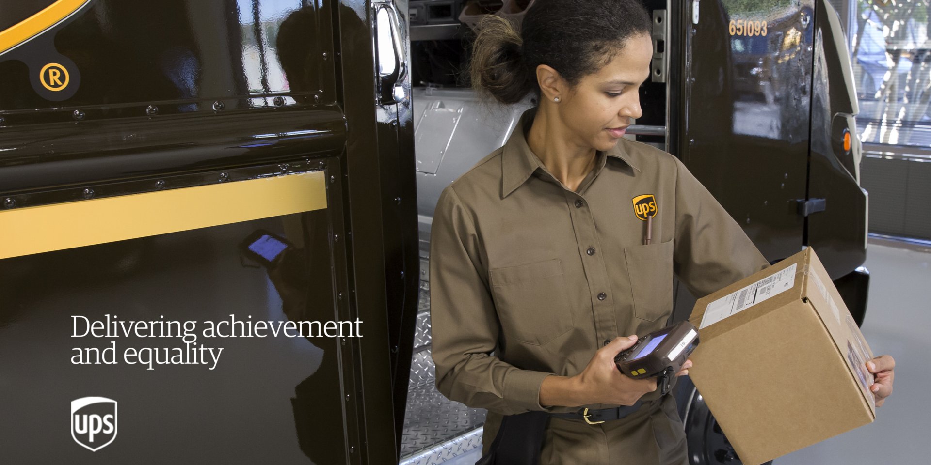 Female Ups Driver