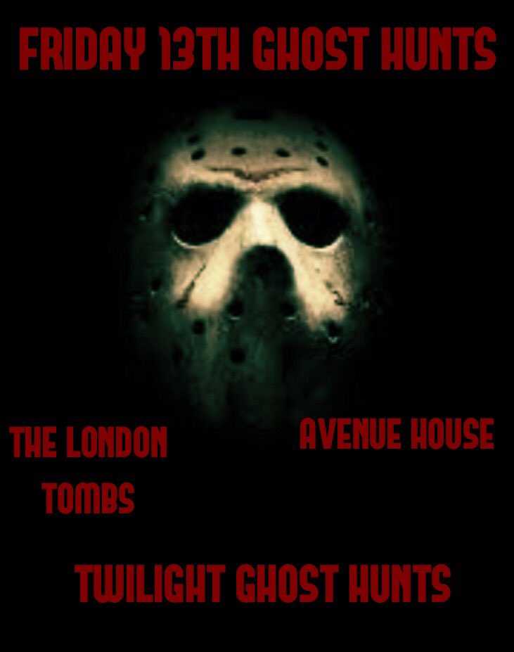 TwilightGhostHunts On Twitter FRIDAY 13TH EVENTS ALMOST SOLD OUT twilightghosthunts-on-twitter-friday-13th-events-almost-sold-out