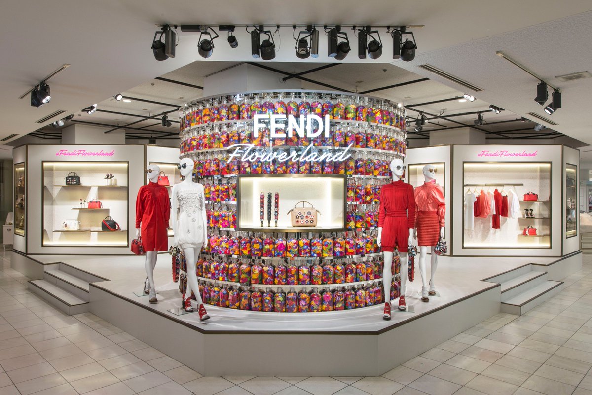 Spring has arrived early at our cute and fun FendiFlowerland pop-up ...
