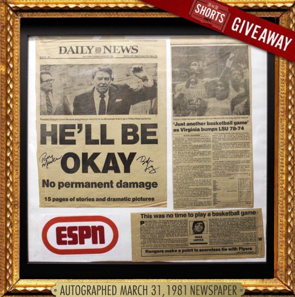 Want to win this newspaper signed by BobLeyESPN and lsu's Rudy Macklin ...