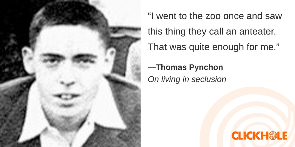 Thomas Pynchon's Instagram, Twitter & Facebook on IDCrawl