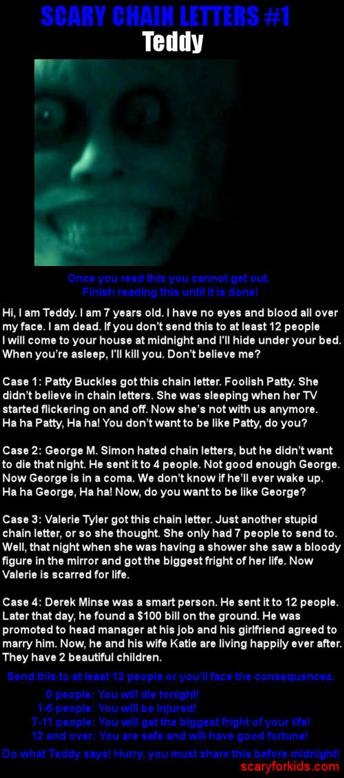 Chain Letters Scary