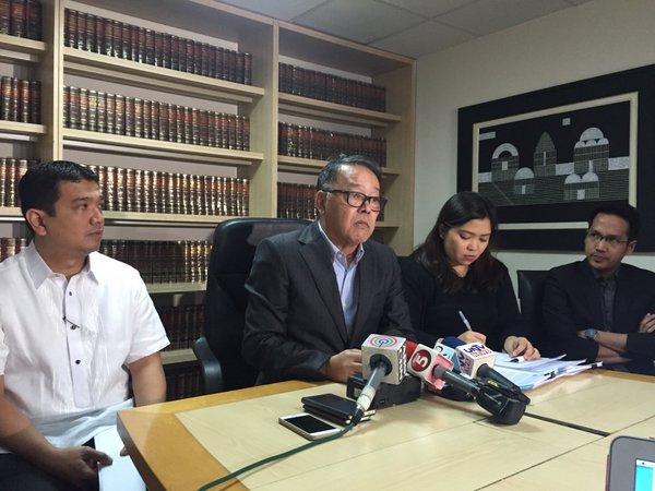 Atty Esguerra (counsel of William Go) faces media, Go not attending for ...