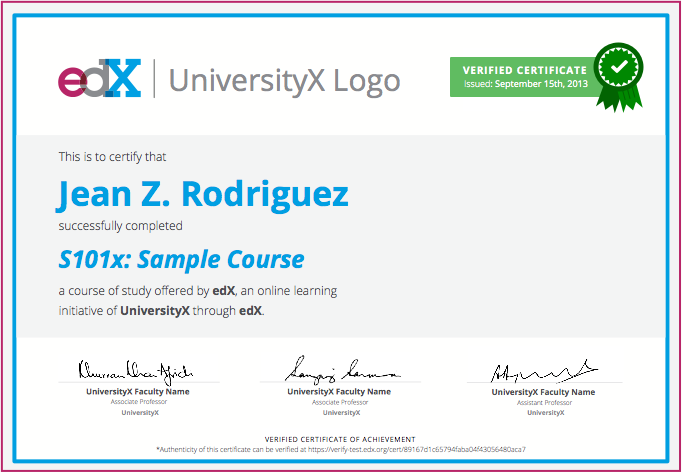 Mitx Certificate