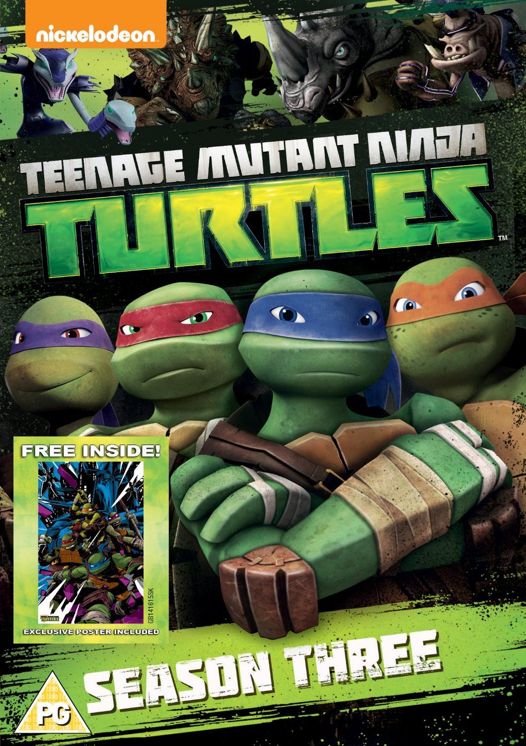 Teenage Mutant Ninja Turtles 3 Dvd Cover