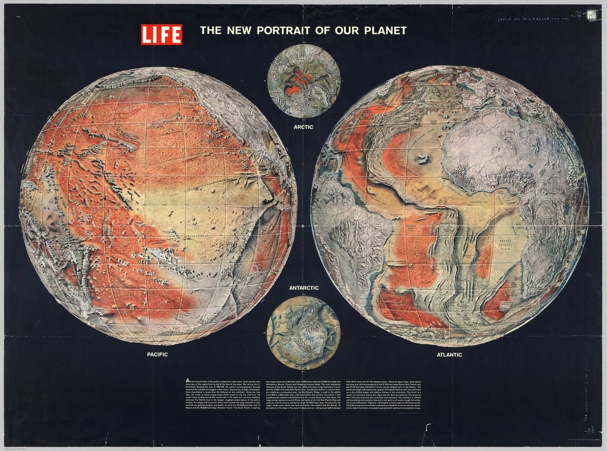 Map Of Earth Without Water - Map