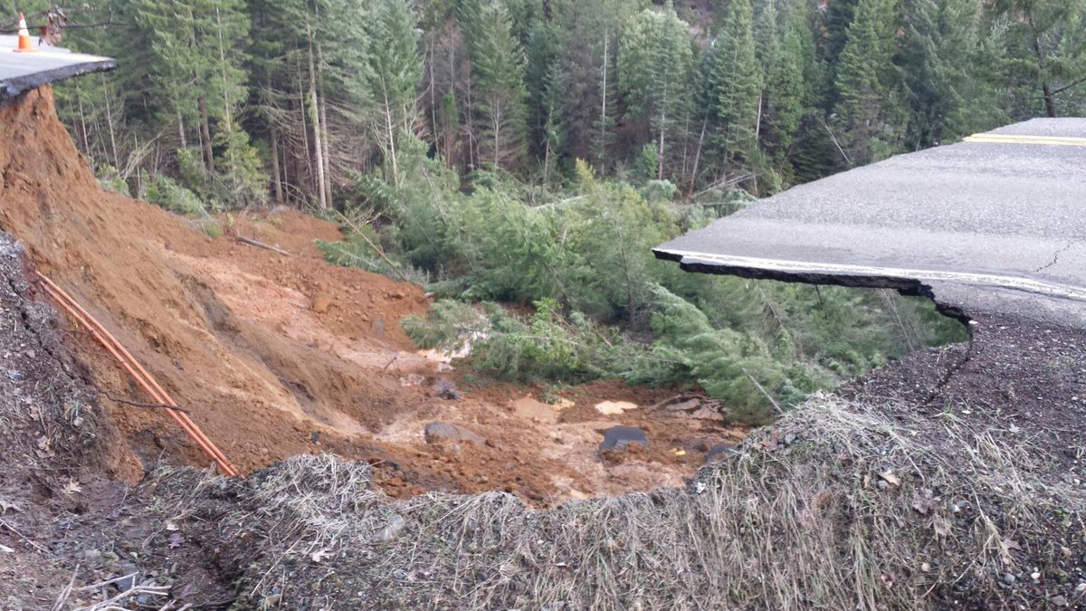 Cal Trans crews have to figure out a way to rebuild State highway 3 in ...