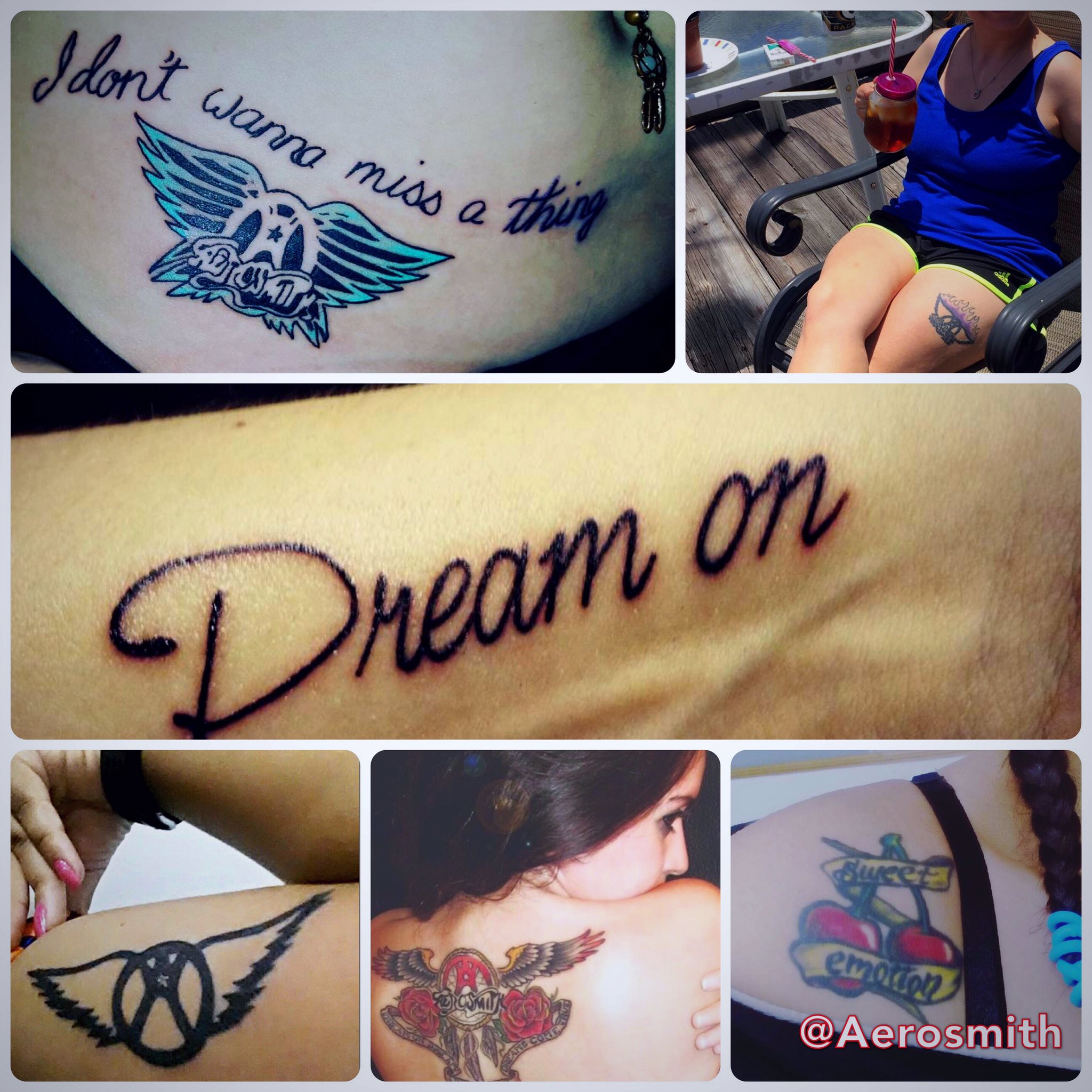 Aerosmith Logo Tattoo