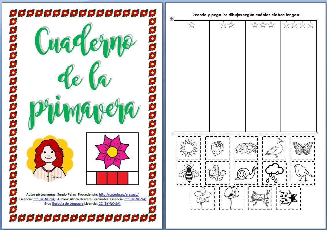 Cuadernillo De La Primavera Para Primaria | My XXX Hot Girl