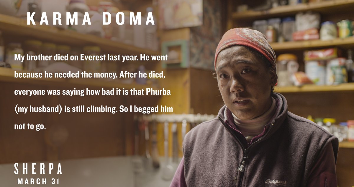 Transmission Films on Twitter: "The people of #SherpaFilm - Karma Doma is the wife of Phurba ...