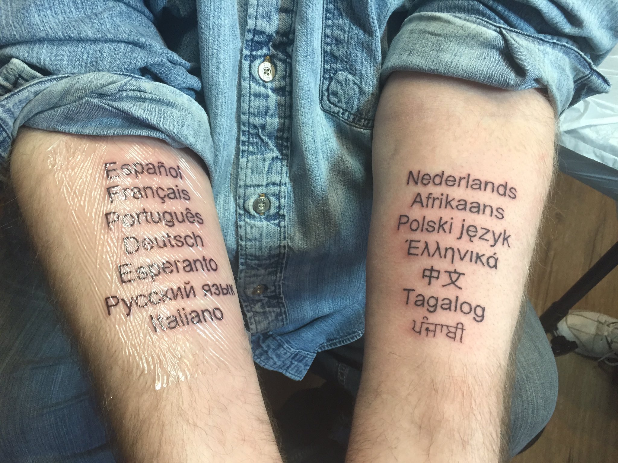 Love In Different Languages Tattoos
