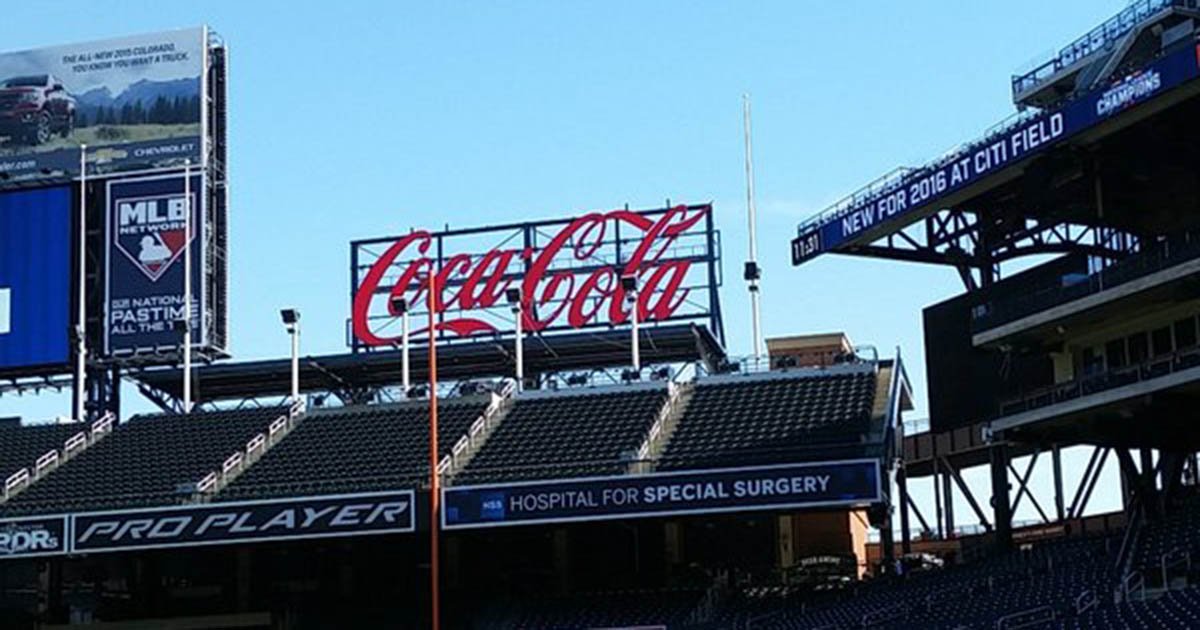 Mets complete transition from Pepsi by installing giant Coca-Cola sign ...