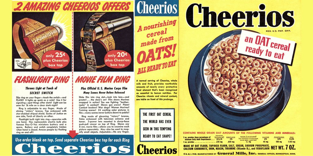 Cheerios Box Back