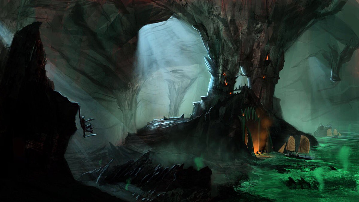 Underground Lake Painting