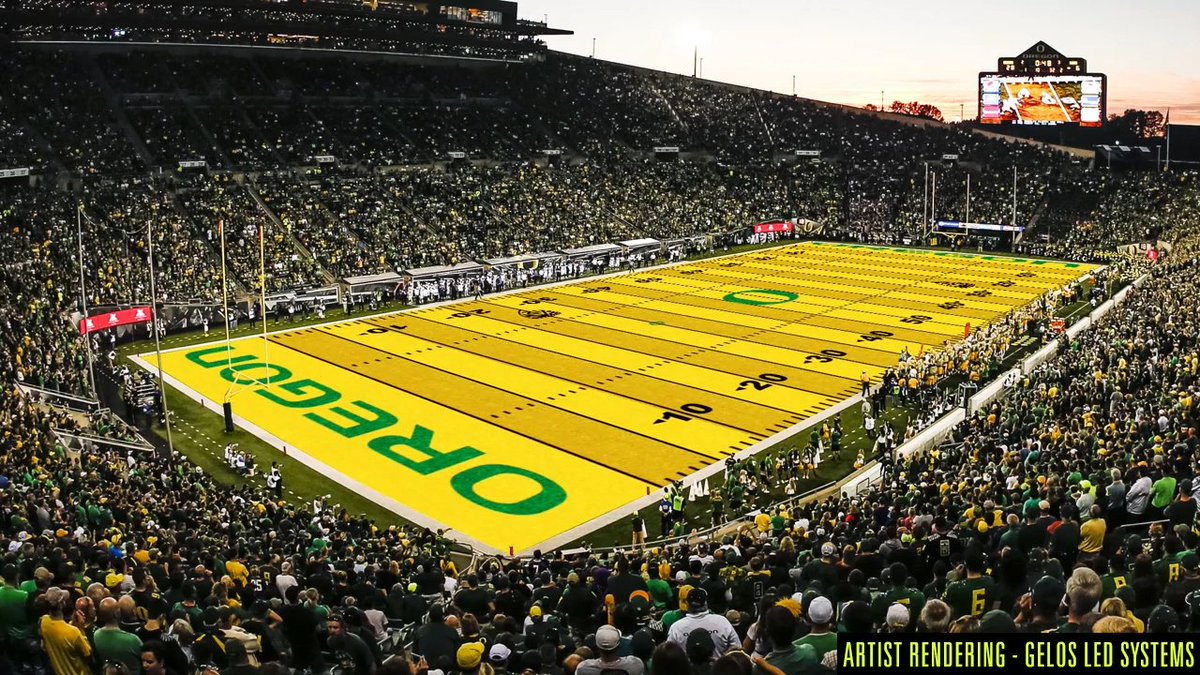 Autzen Stadium : Autzen Stadium LED football field GoDucks | Oregon ...