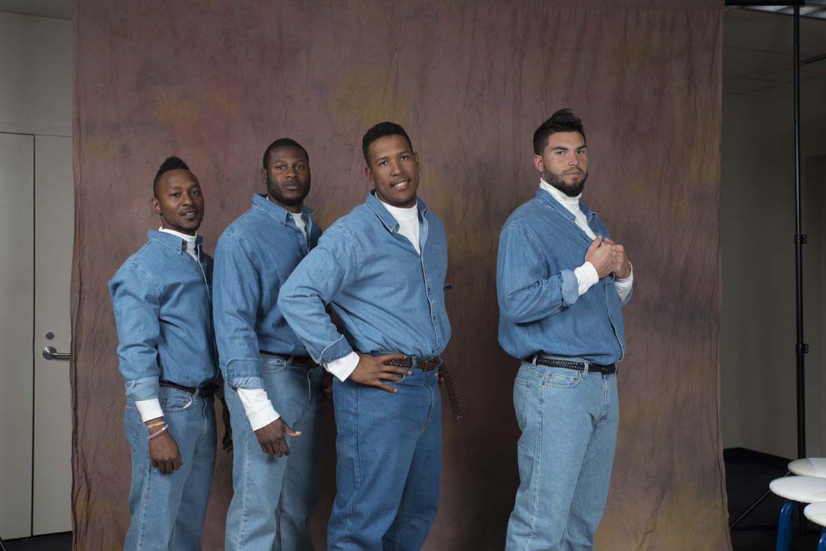 The royals had an awkward family photo shoot, wearing all-denim. (via ...