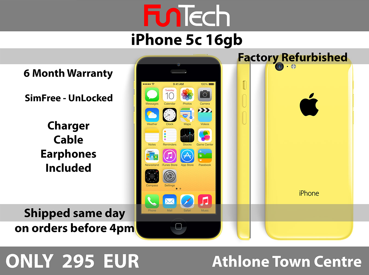 Iphone 5c Yellow Png