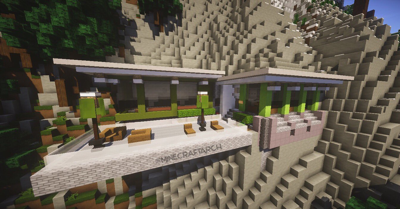 Minecraft Mountain Side House