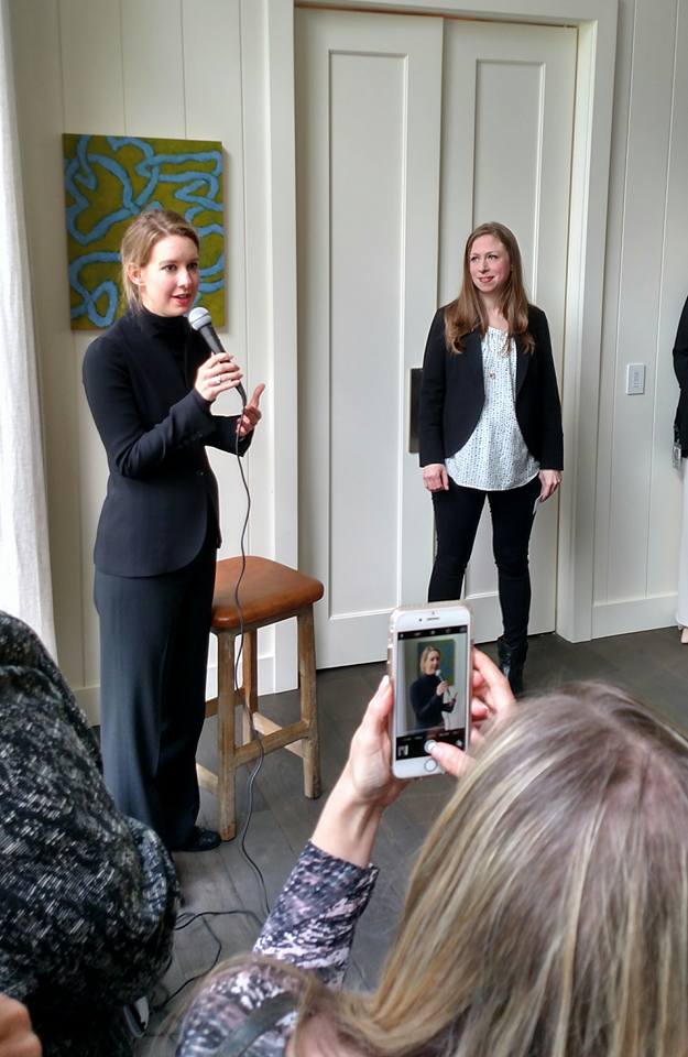 Here's Chelsea Clinton w/ Elizabeth Holmes, CEO of Theranos, at the ...