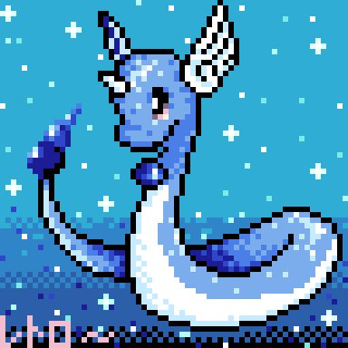 Dratini Pixel Art