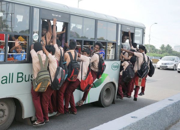 Crowded Bus