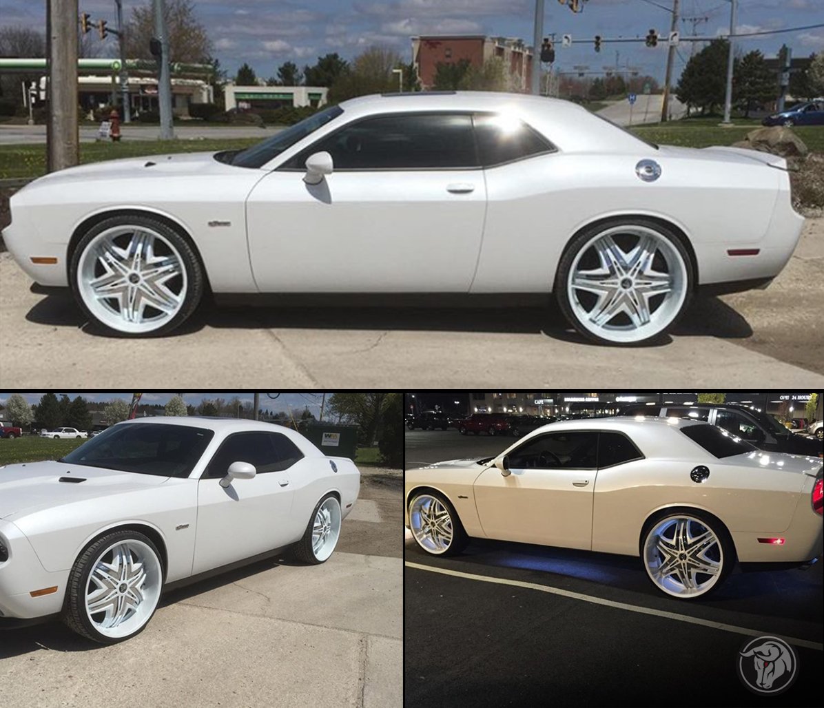 White Challenger White Rims