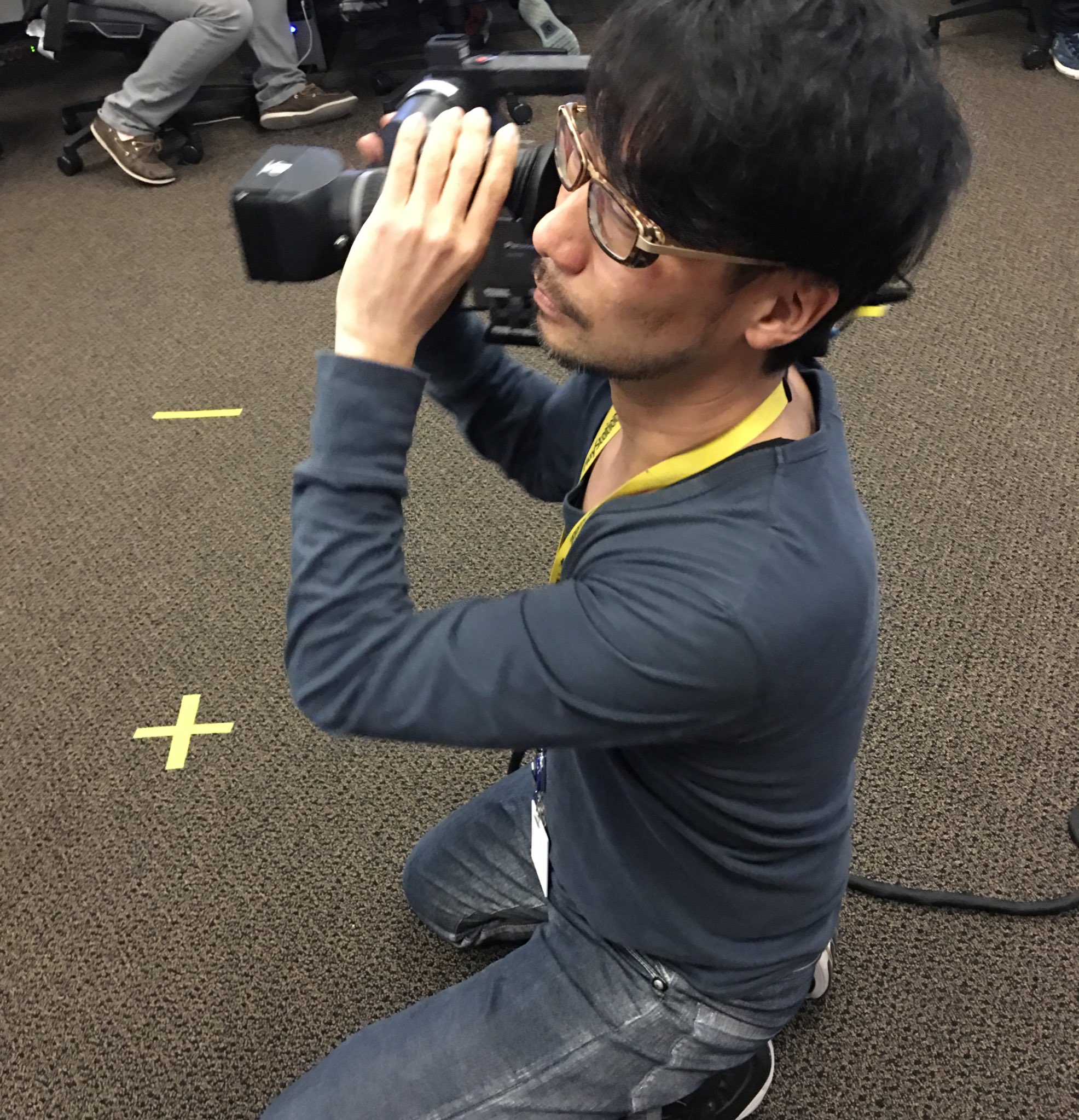 Hideo Kojima: I'm back in the field. (Photo of motion capture session ...