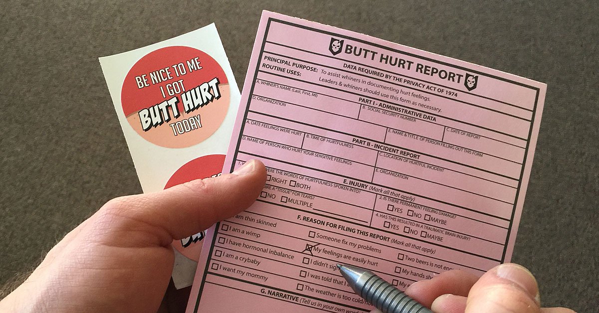 Butthurt Report Form