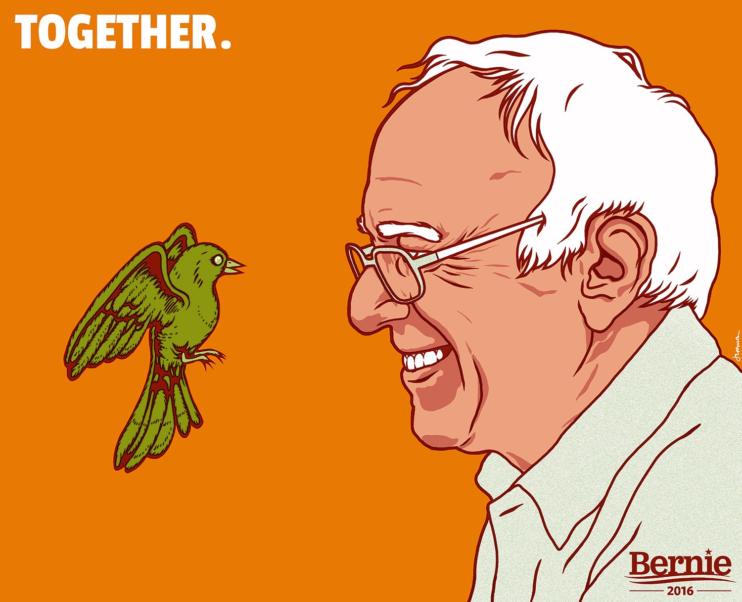 Little bird brings Bernie Sanders big election victories | Dear Kitty ...