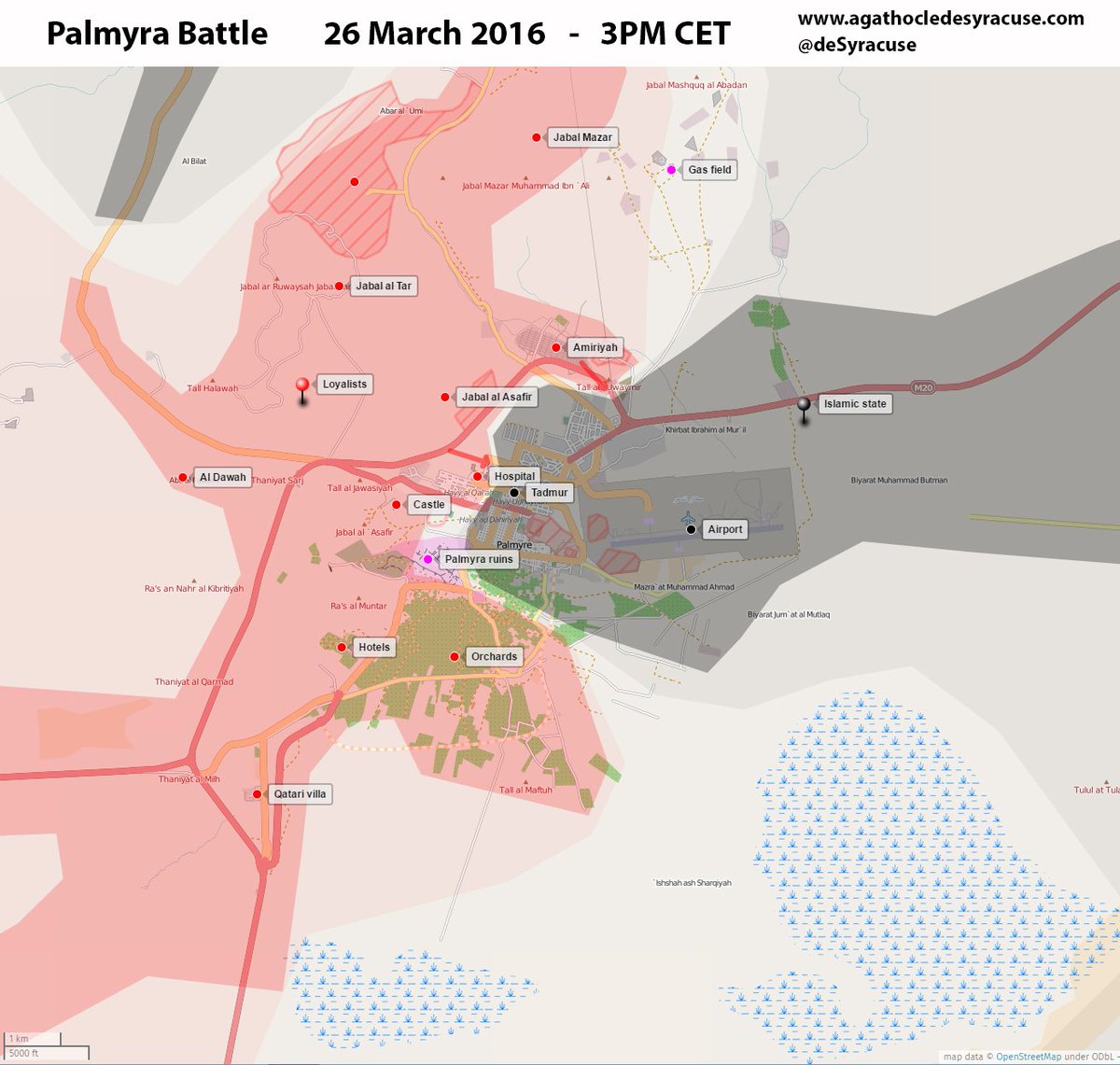 Palmyra / Tadmur battle update on March 26, 2016 - SAA conquer hospital ...