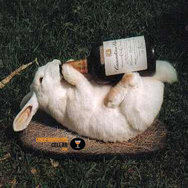 Happy Easter Bunny Drinking