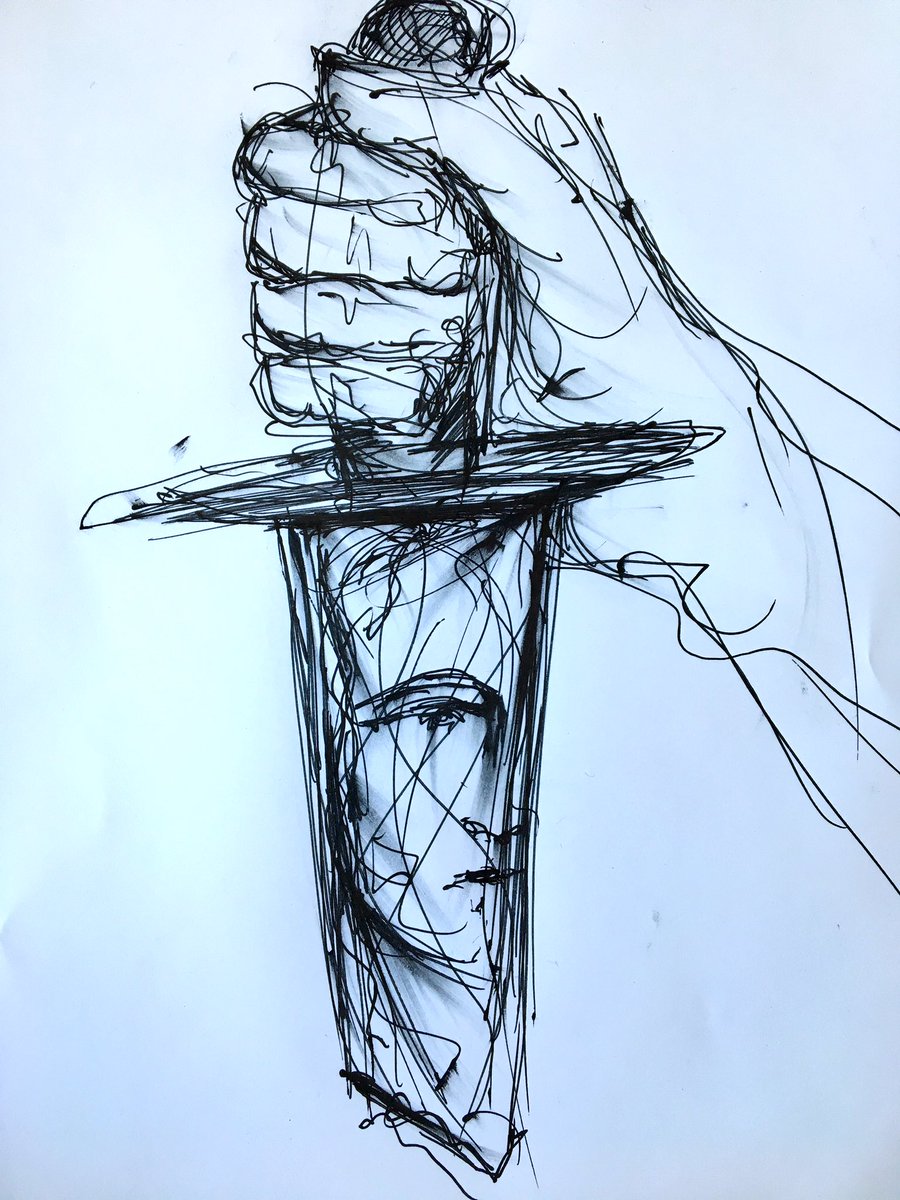 Macbeth Floating Dagger Drawing