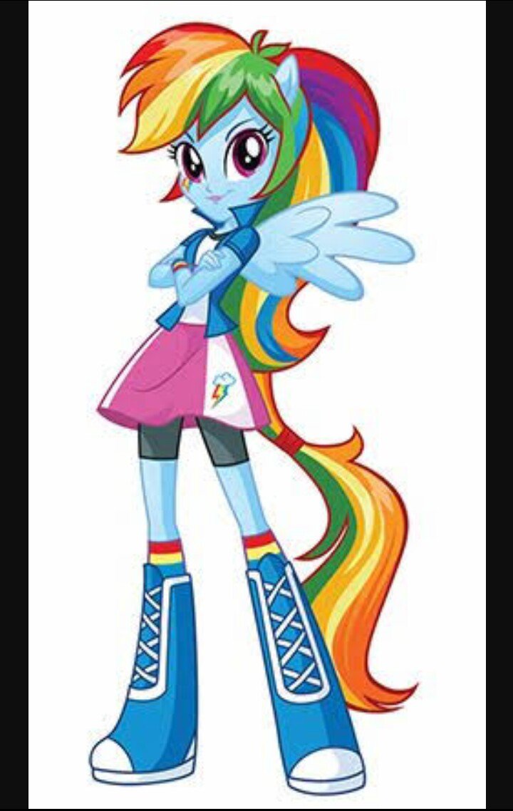 Cute Human Rainbow Dash