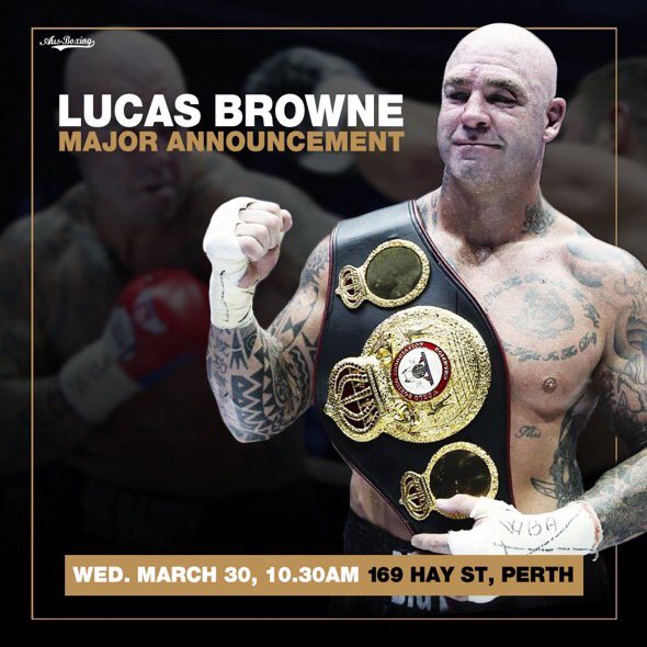 Lucas Browne press conference TODAY regarding his positive drug test ...