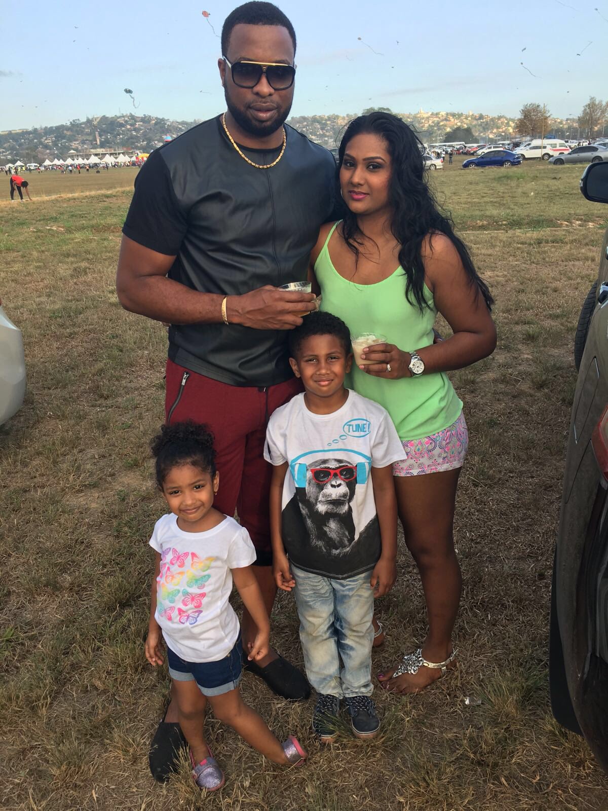 Kieron Pollard Family