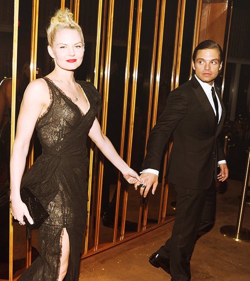 Sebastian Stan And Jennifer Morrison Kiss