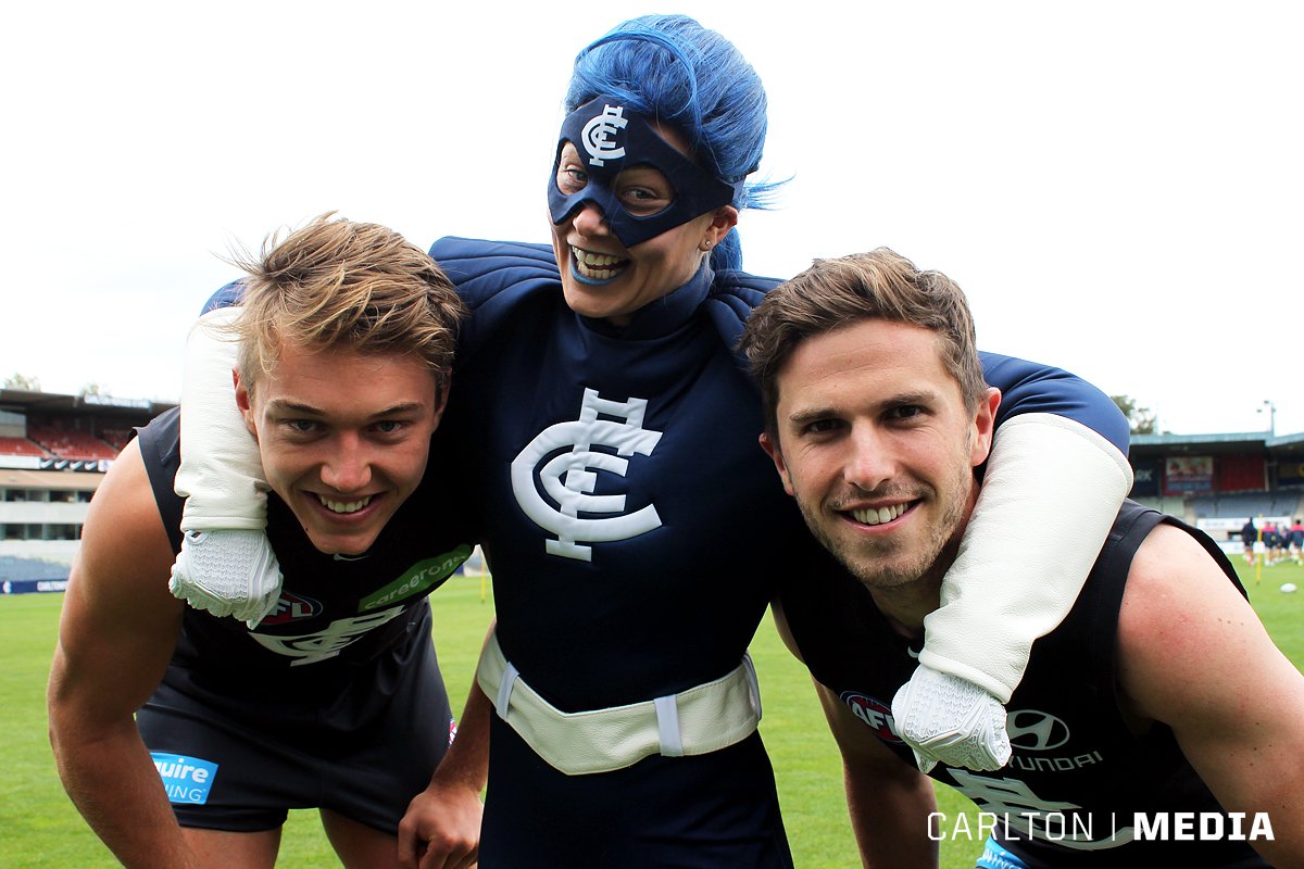 Join us in welcoming our new female mascot, Navy Nina, to the Carlton ...