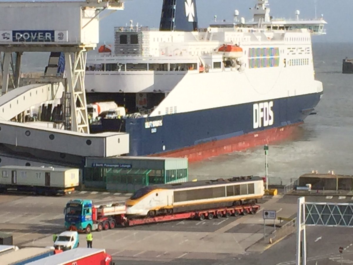 Eurostar train gets a lift on a Dover ferry | Meridian - ITV News