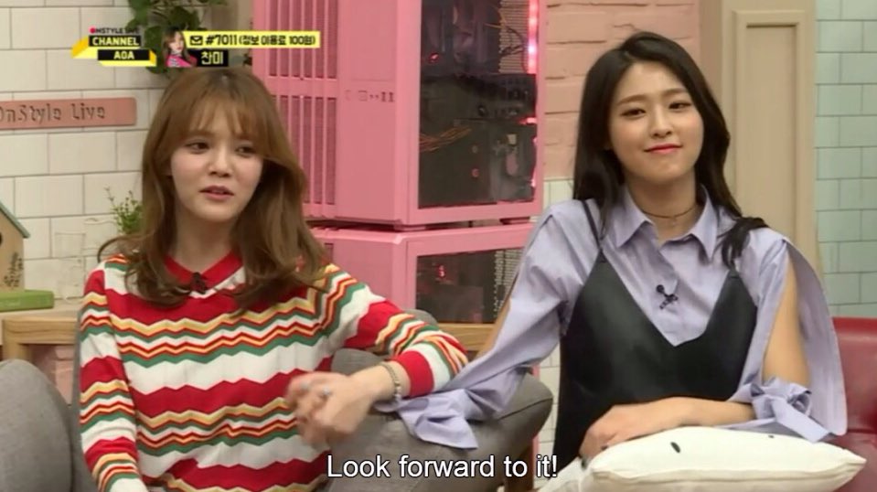 SEOLHYUN THAILAND on Twitter: "[CAP] Onstyle LIVE CHANNEL #AOA Ep.1 -7 #SeolHyun หัวมินอาไปโดน ...