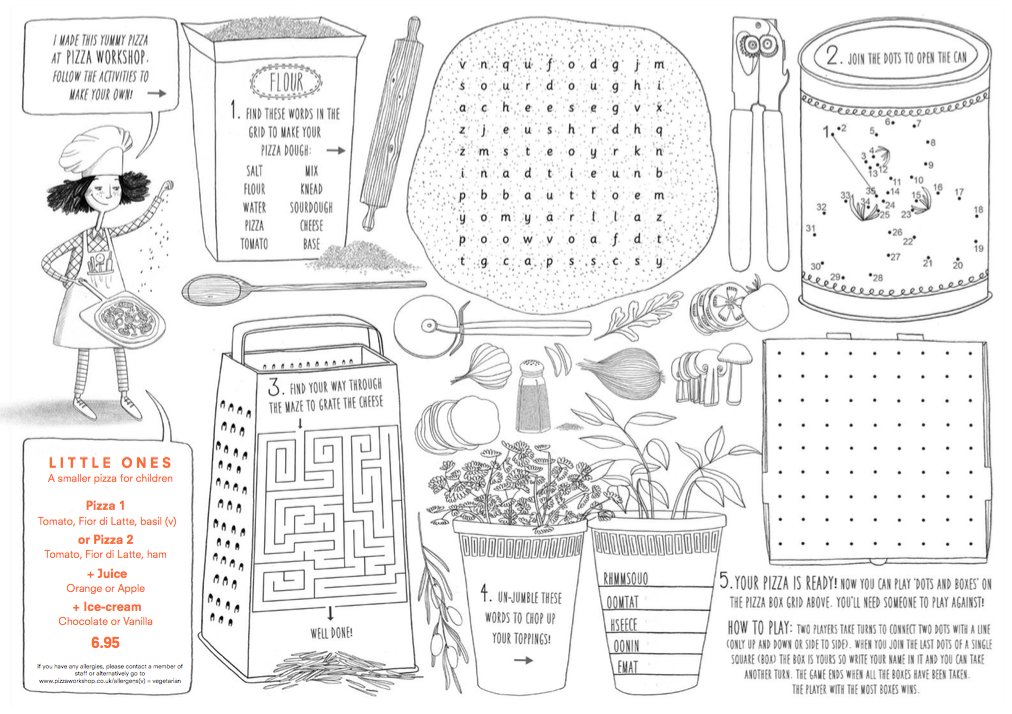 Pizza Mazes For Kids