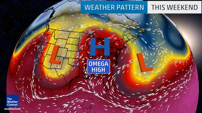 Omega Block pattern develops this weekend, impacting weather conditions ...